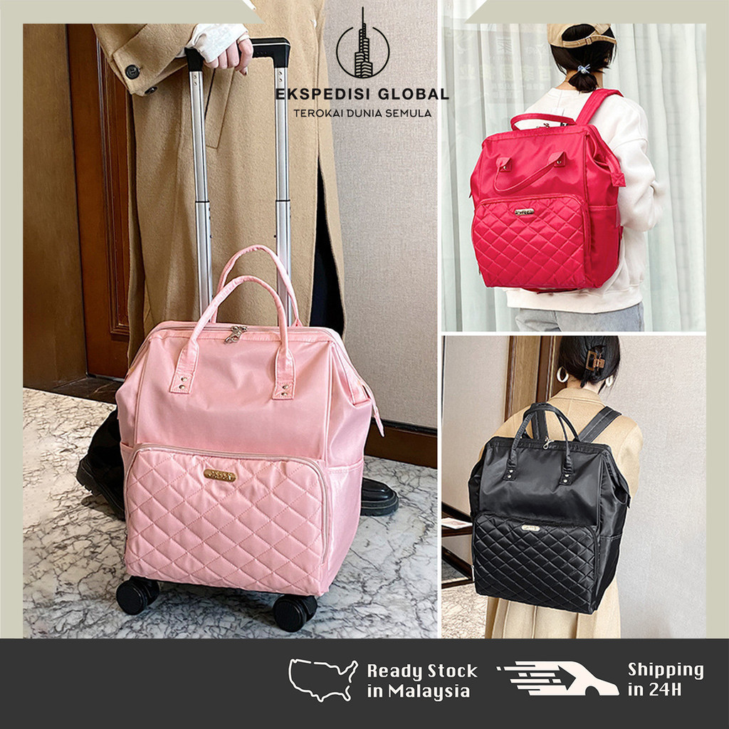 Trolley Bag Travel Trolley Backpack Waterproof Large Capacity Short ...