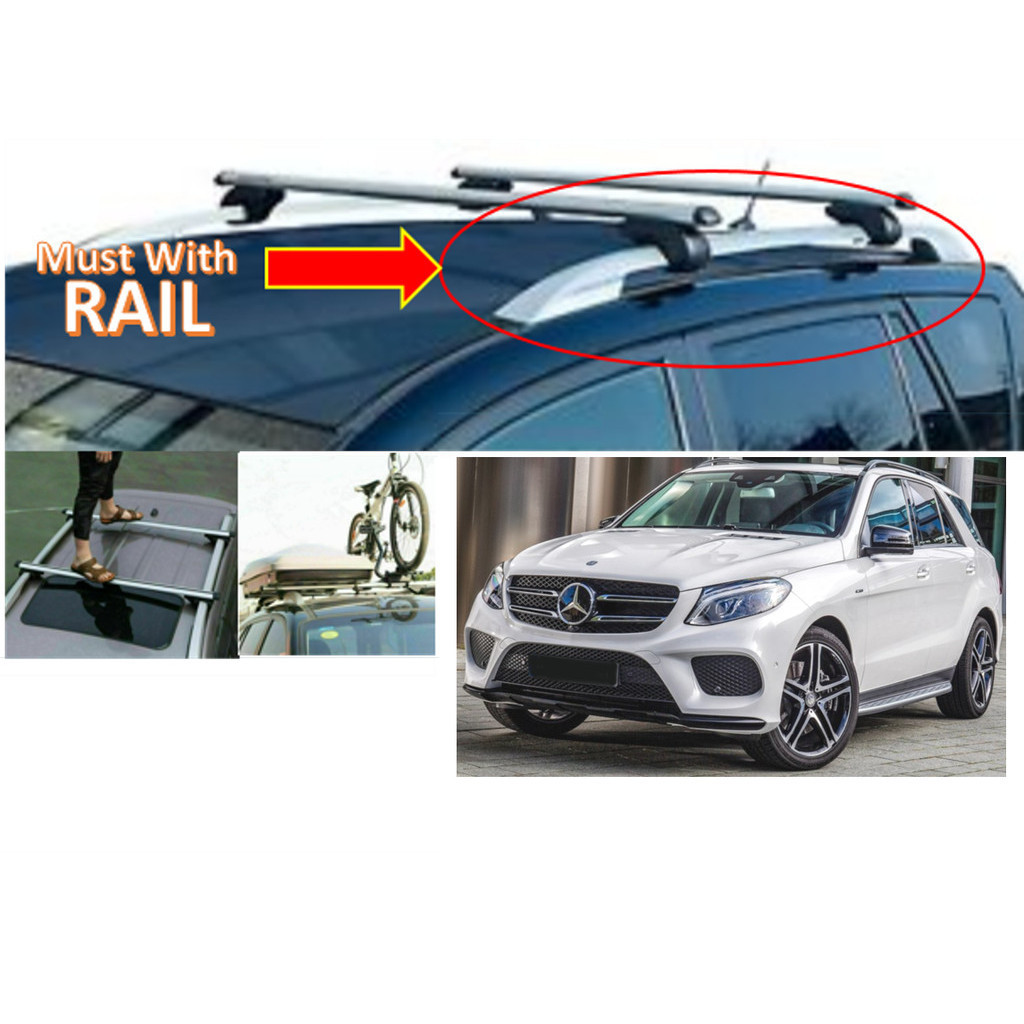 Mercedes Benz GLE-Class W166 (2011-2018) Aluminium Roof carrier Cross ...