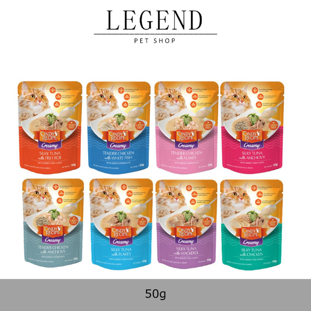 Cindy's Recipe Creamy Cat Wet Food-50g(Pouch) | Shopee Malaysia