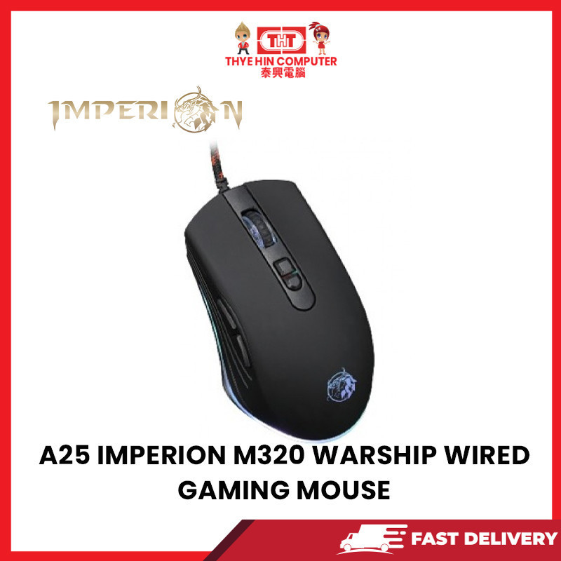 A25 IMPERION M320 WARSHIP WIRED GAMING MOUSE (K) | Shopee Malaysia