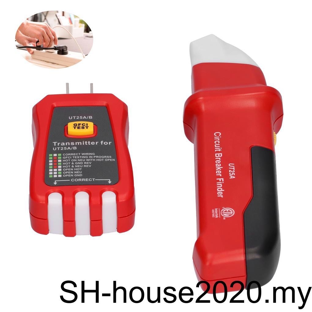 UT25A 110V Circuit Breaker Finder GFCI Circuit Tester Tester GFCI ...