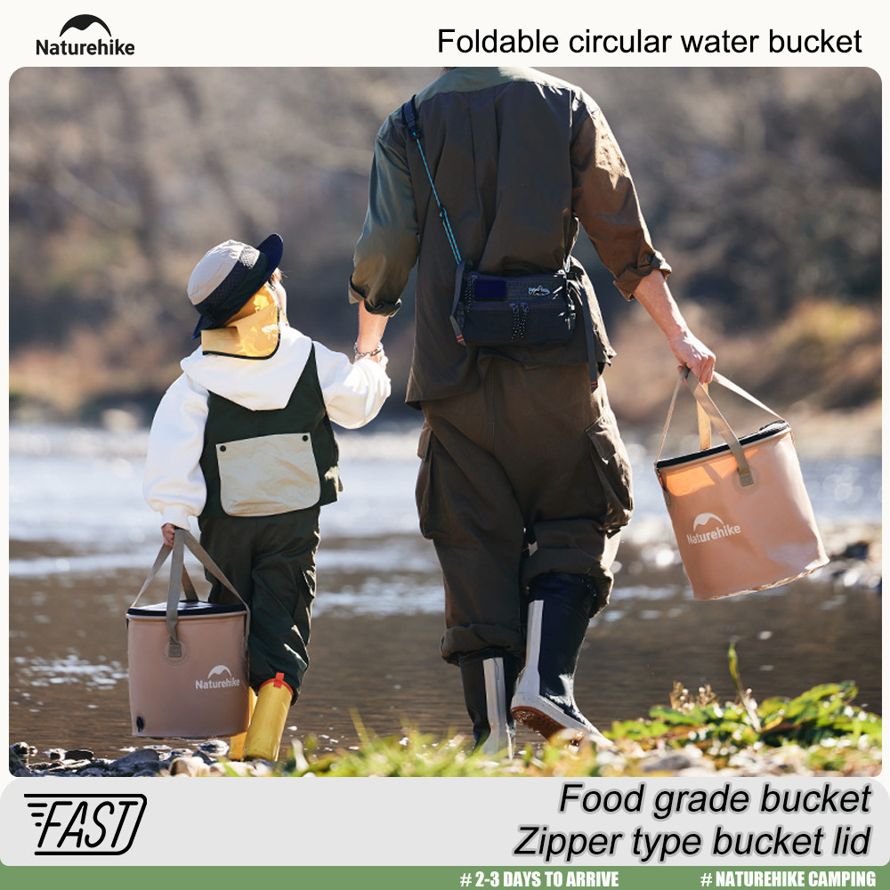 Naturehike Collapsible Bucket 10L 20L Outdoor Portable Foldable Bucket ...