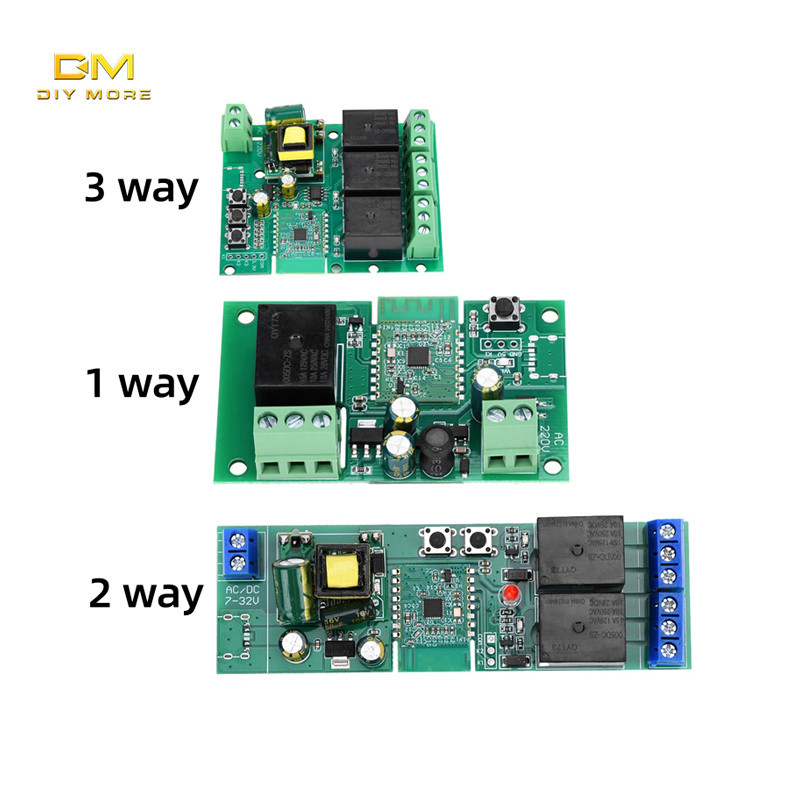 DIYMORE AC220V 1-Way 2-Way 3-Way Bt Wifi Intelligent Switch Relay ...