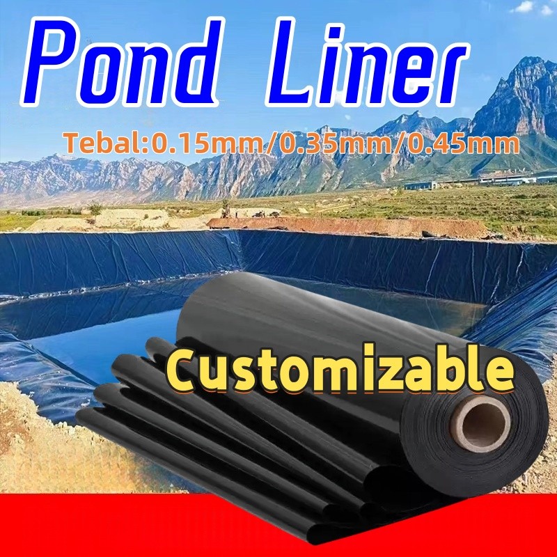 HDPE Pond Liner 2M/4M/6M Fish Pond Liner Heavy Duty Kolam Ikan Liner ...