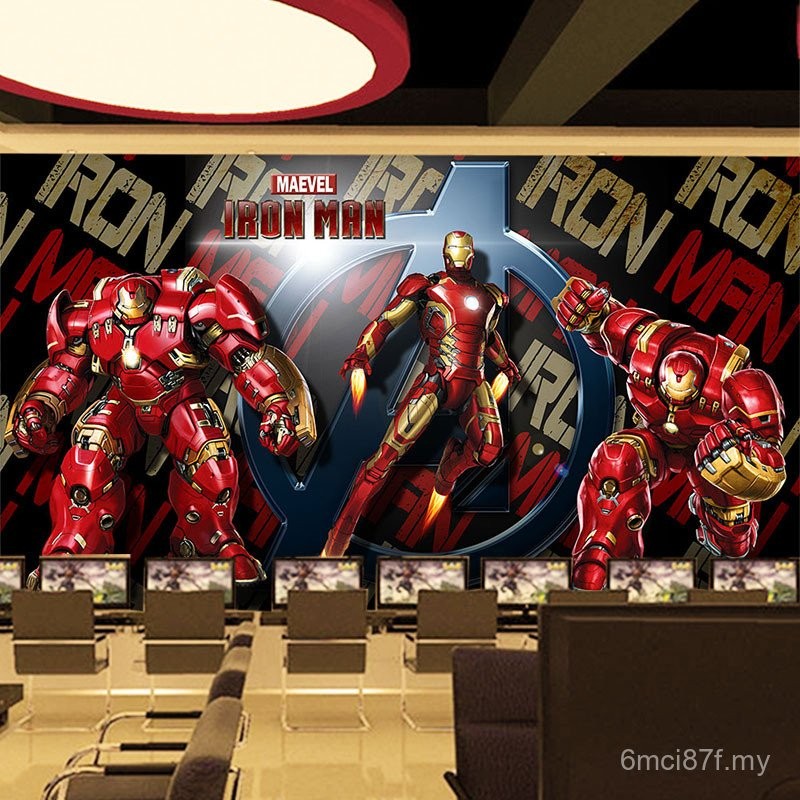 Marvel Heroes Anime Bilik Tidur Kertas Dinding Kertas Dinding Kafe ...
