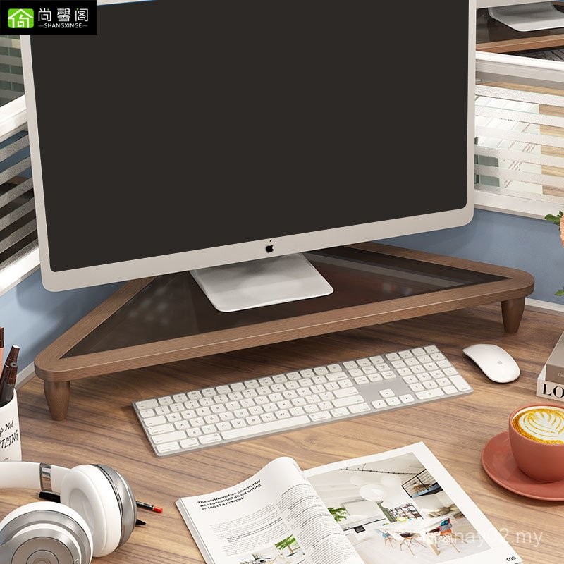 Shangxinge Solid Wood Corner Rack Desktop Display Heightening Rack ...