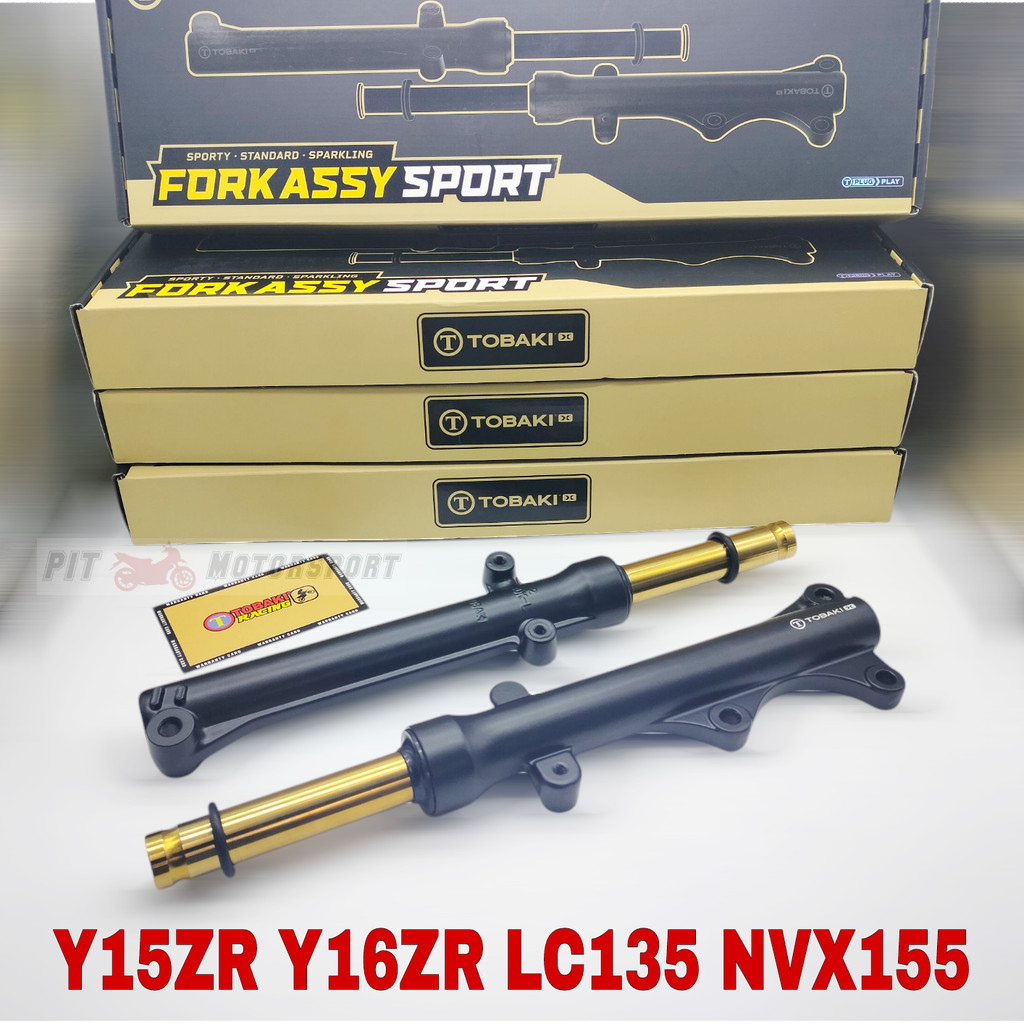Tobaki Black Fork Set Yamaha Y15ZR Y16ZR Lower 4cm Accessories Motor ...