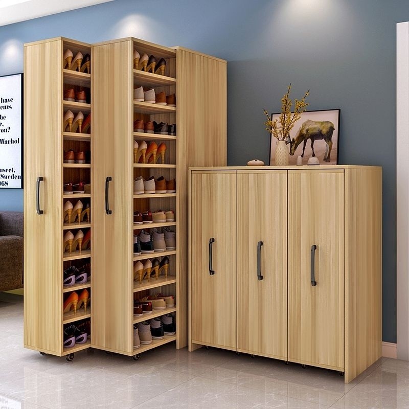 Small Small Apartment Removable Shoe Rack with Wheels Pull-out Shoe ...