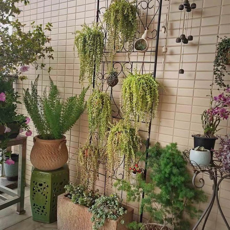 Besi tempa dengan rak gain pelapik, pendaratan balkoni, bingkai layar ...