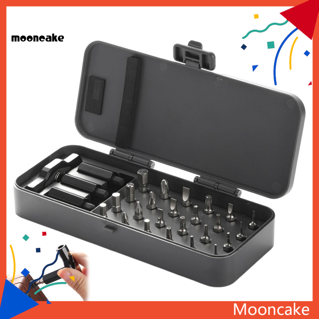 Moon* Compact Ratchet Wrench Interchangeable Arm Screwdriver Portable ...