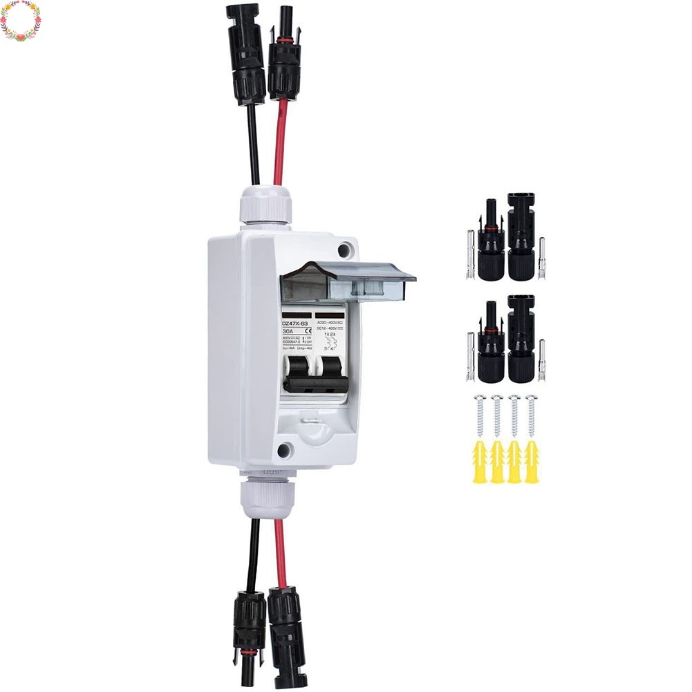 [HME] PV Isolator Switch DC/AC 30A IP65 Disconnect Circuit Breaker for ...