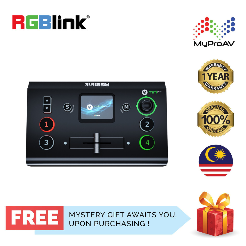 RGBlink Mini PRO V3 4 in 2 Out Video Switcher for Streaming | Shopee ...