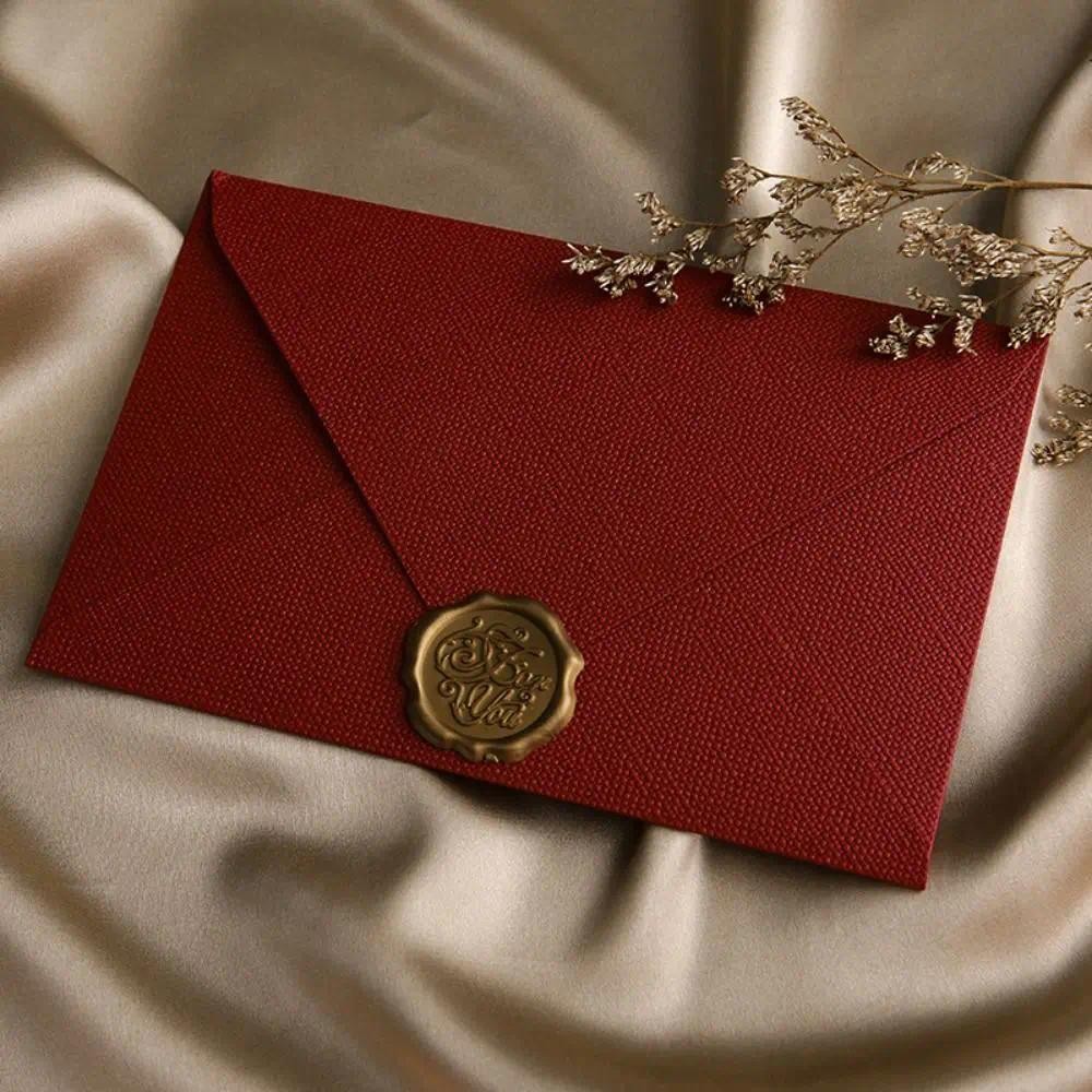 1 Piece of Linen Woven Envelope Letter Set Retro Style Couple Love ...