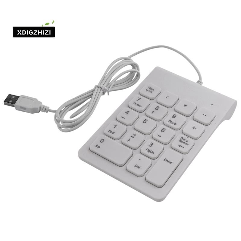 Mini USB Wired Numeric Keypad Numpad 18 Keys Digital Keyboard for ...