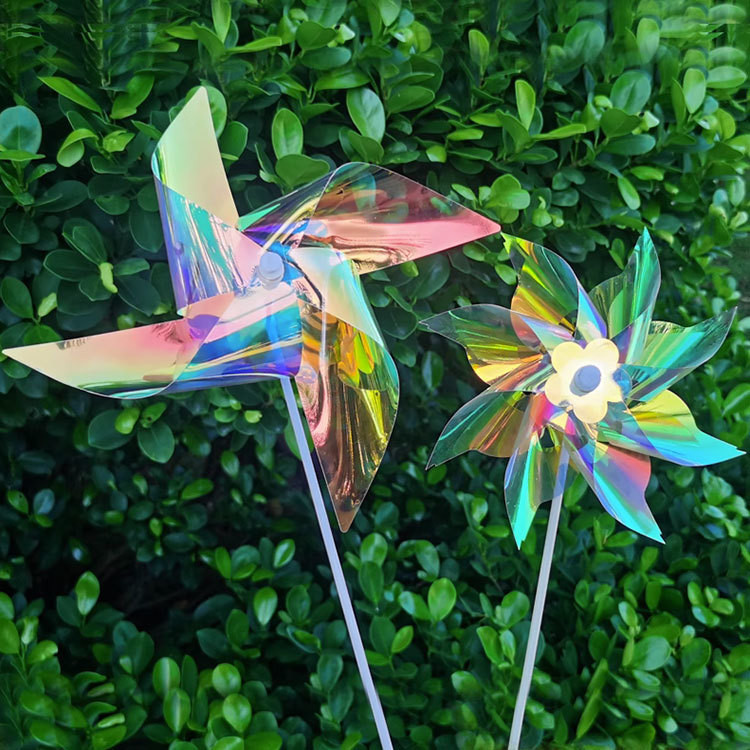Outdoor Colorful Laser Windmill Shopping Mall Outdoor Courtyard Lawn ...