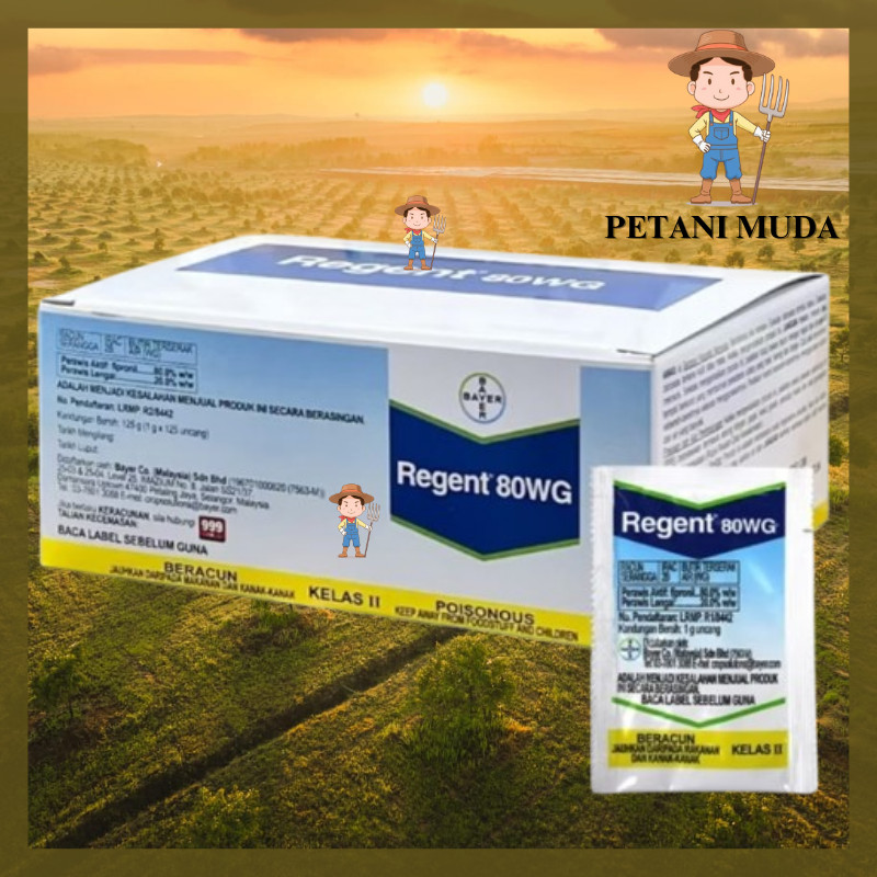 [ORIGINAL] 1KOTAK REGENT 80WG (1Gx125 PACK) BAYER Racun Fipronil Anai ...
