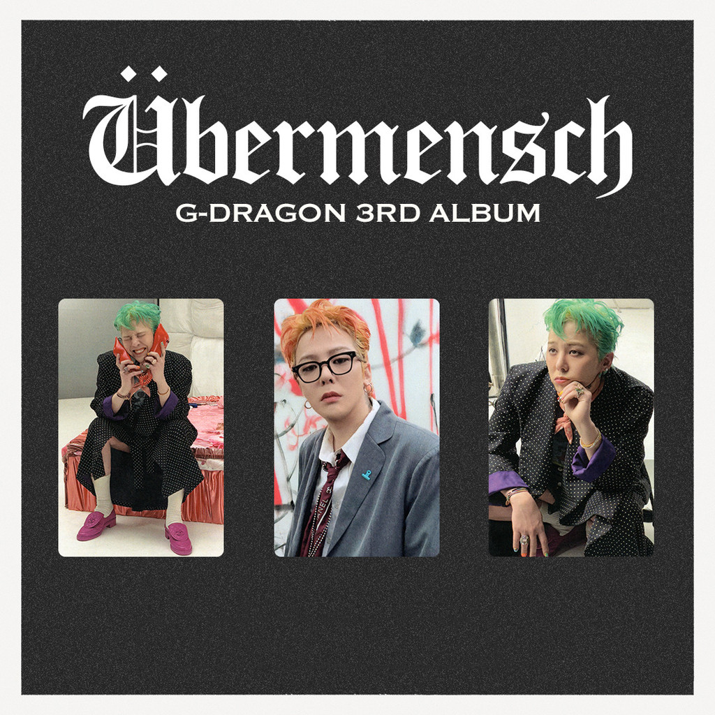 G-dragon G-DRAGON Third Album [ bermensch] International Edition Album Card Photo Card postcard ...