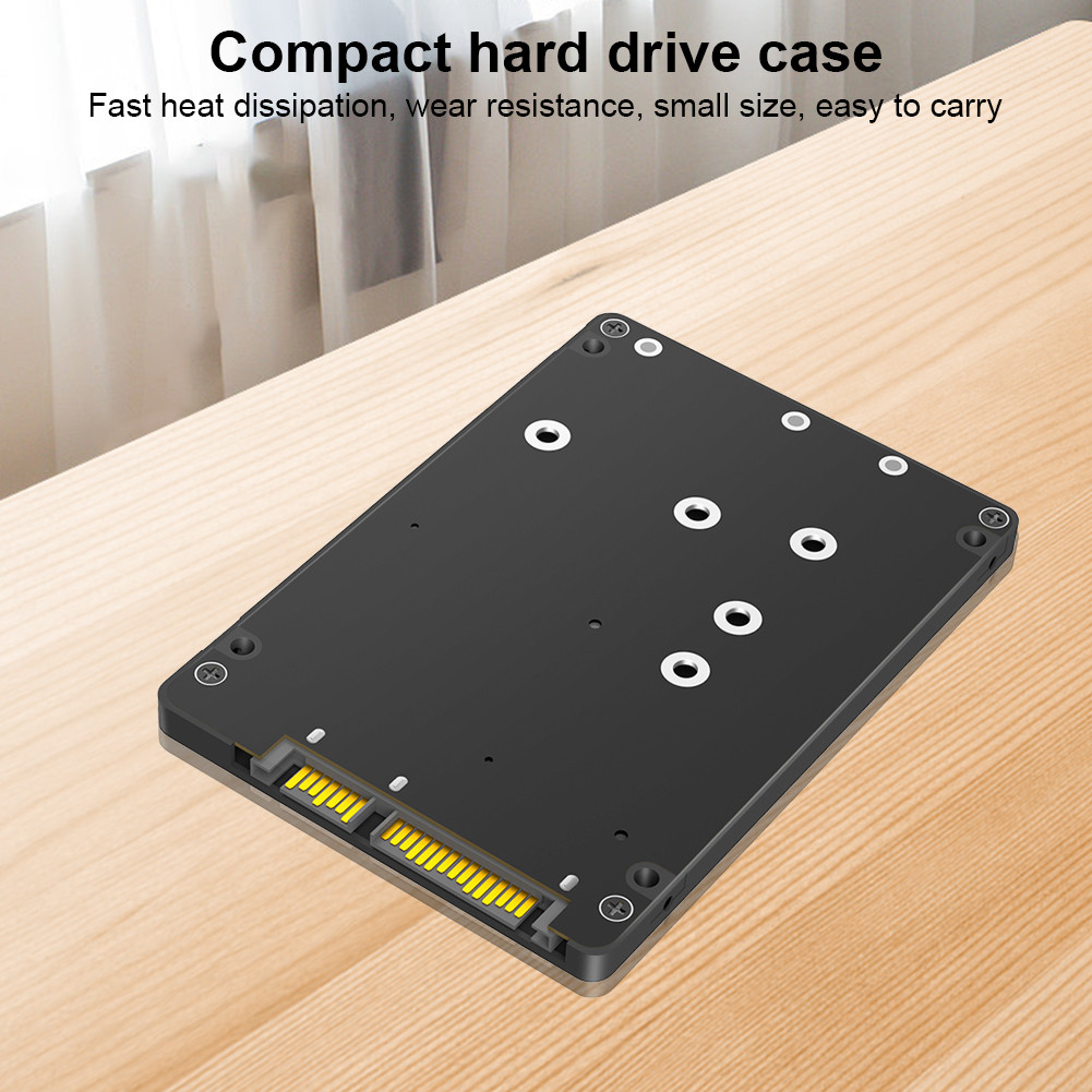 Combo M.2 NGFF B-Key & mSATA to SATA 3.0 Adapter Converter Enclosure for 2230/2242/2260/2280 SSD ...