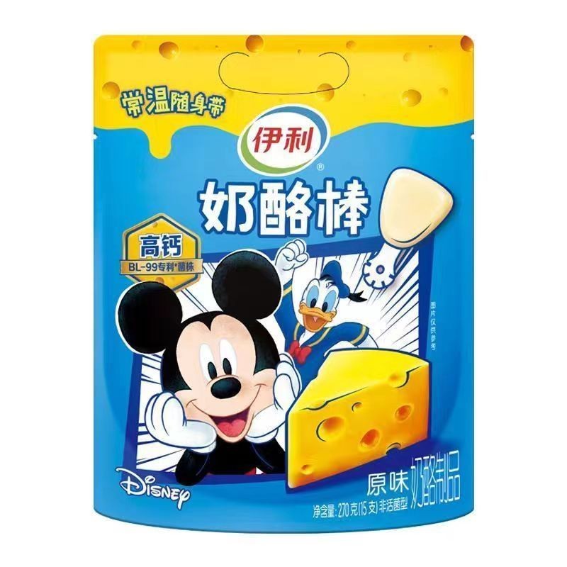 [94% Praise Rate] Yili Cheese Sticks 270g 15 Sticks Original Flavor Mickey Mouse Instant ...