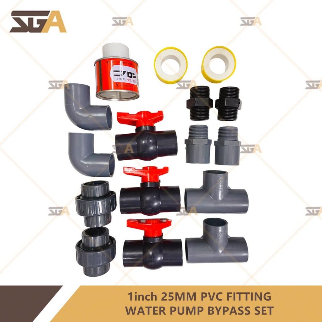 DIY BYPASS FITTINGS FOR INSTALLING WATER PUMP PVC Fitting or Poly ...