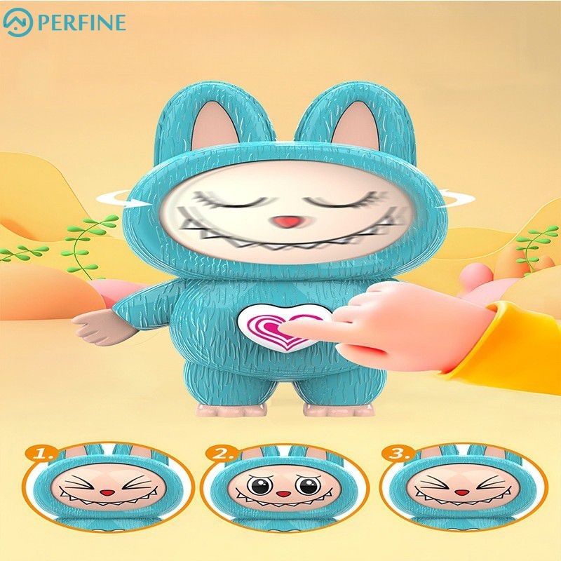 Cartoon Labubu Face-changing Doll Cartoon Q Cute Shape New Face ...
