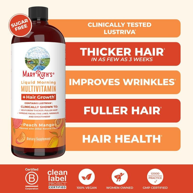 MaryRuth's Chrono-Lustriva Time-Defying Anti-Aging Hair and Skin Energy ...