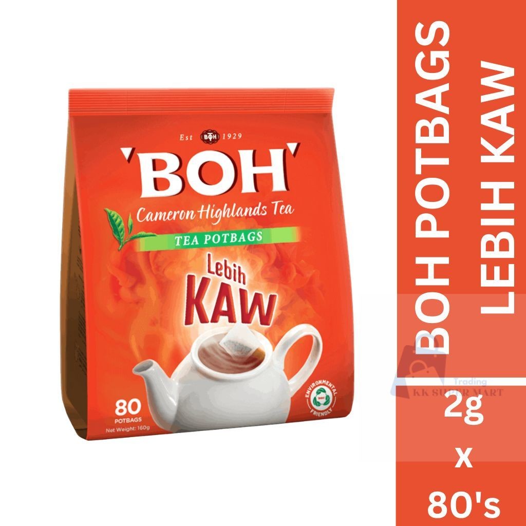 BOH Cameron Highlands Tea Potbags Lebih Kaw Uncang Teko Teh (2g x 80's ...