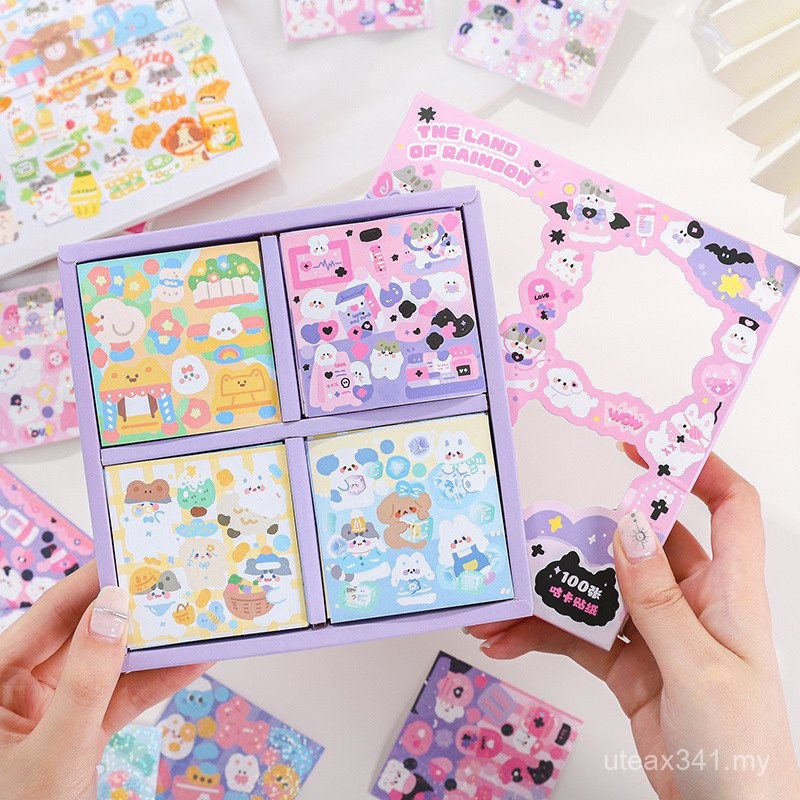 Laser Goo Card Sticker Handbook Sticker Handbook Sticker Korean Cute ...