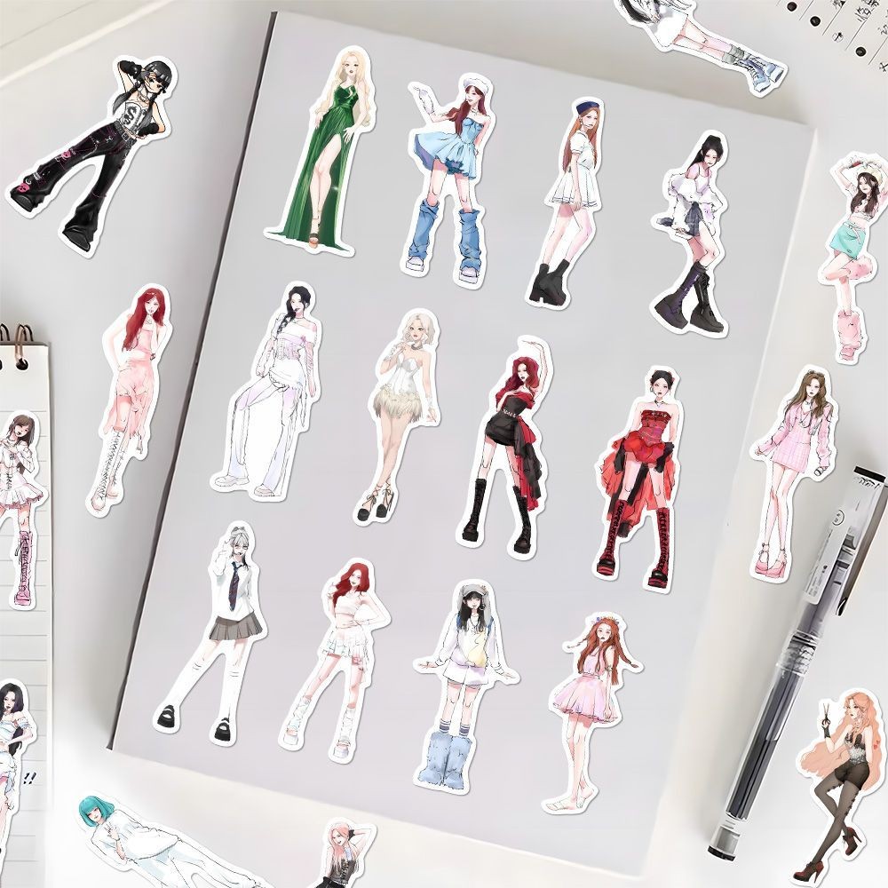 Zhang Kpop Girl Group Aidou Sticker High-value Korean Group Idol ...