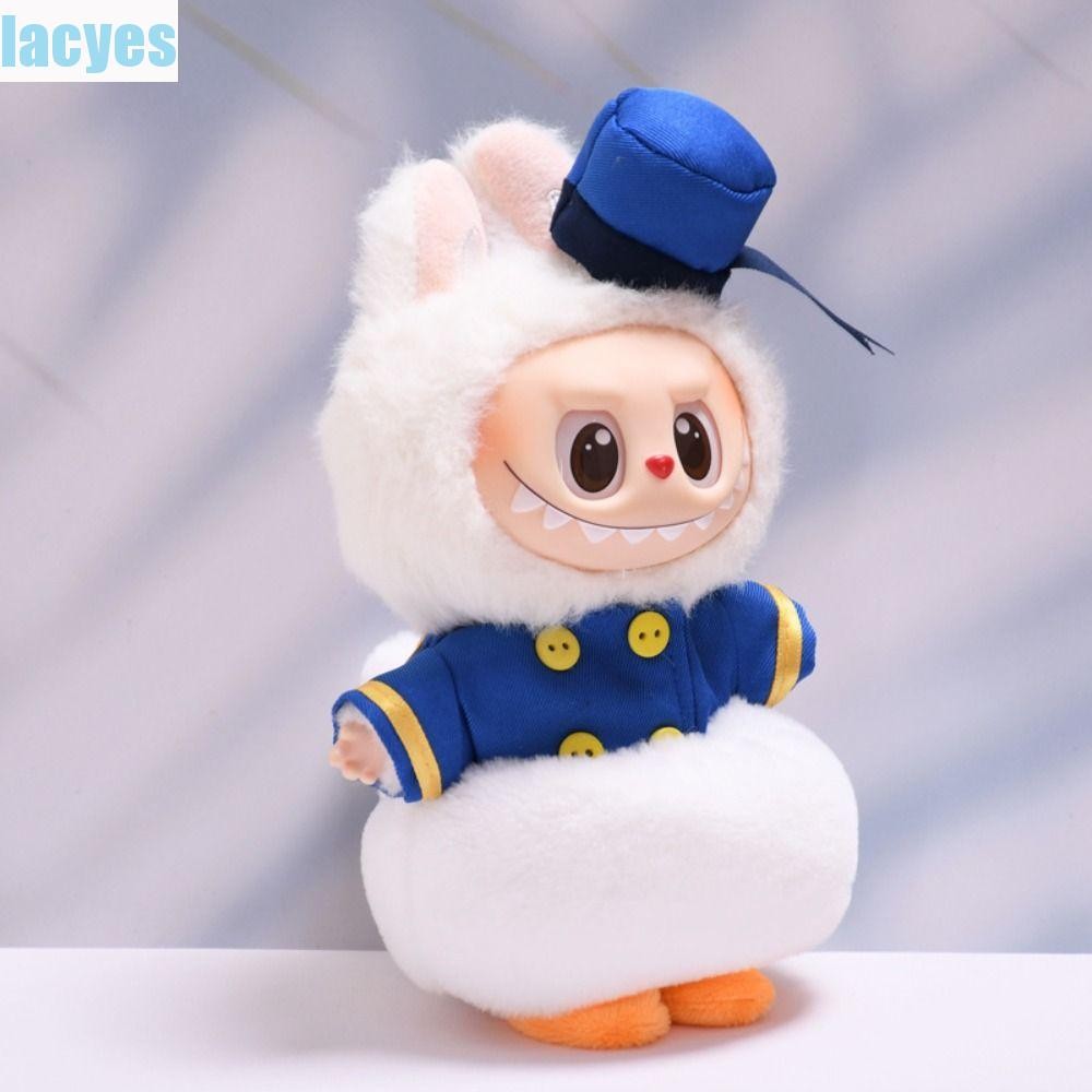 LACYES Labubu Doll's Cloth, 4-in-1 Sailor Duck Sitting Labubu Time ...