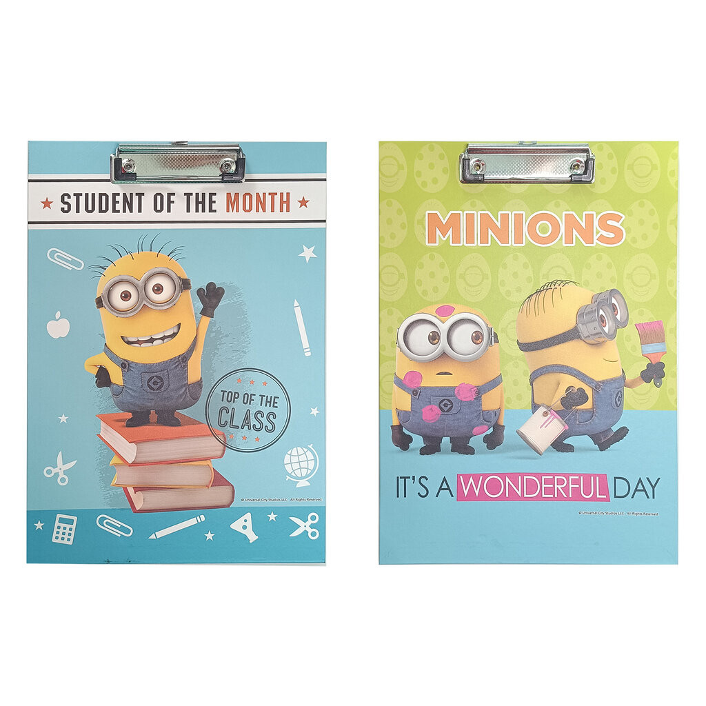 Minion Cartoon Writing Pad Clip Board Sheet Cardboard Clipboard Catoon ...