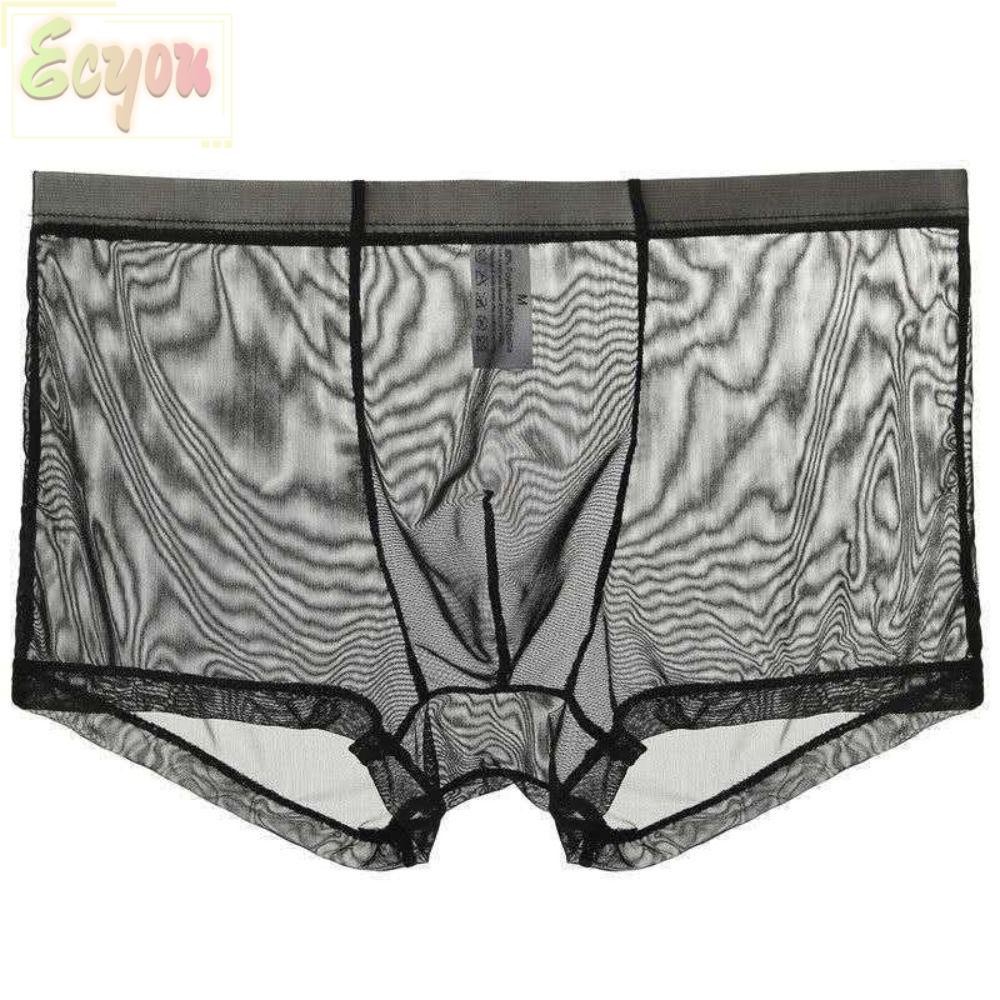 ECYOU Transparent Boxers, Briefs Lingerie Intimates Men's Underwear ...