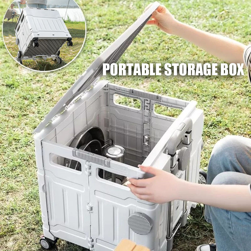 69L Foldable Shopping Cart Storage Easy To Carry, Hand Pull Shopping ...