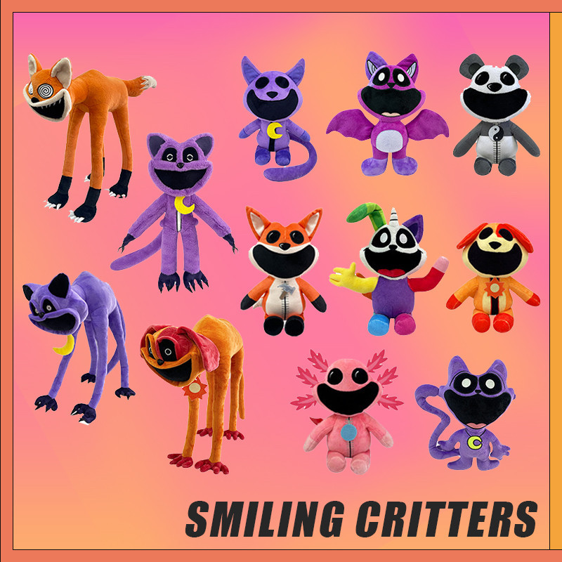 smiling critters plush toy scary smiling big mouth animal doll mutant ...