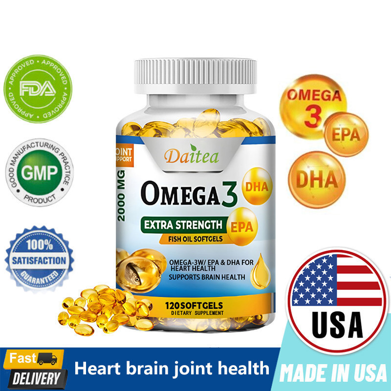 Omega 3 Supplement Contains 120 Softgels with A 60-day Supply of EPA ...