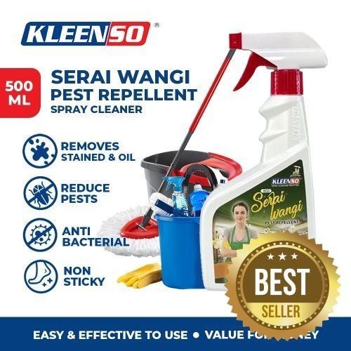 KLEENSO Eco Serai Wangi Pest Repellent Cleaner Spray - Anti-Bacterial ...