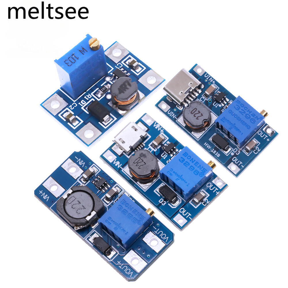 MT3608 type-c/micro 2A Max DC-DC Step Up Power Module SX1308 Booster Power Module 3-5V to 5V/9V ...