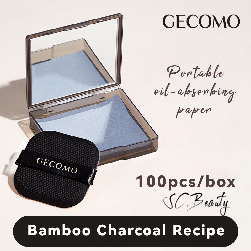 GECOMO Portable Facial Oil Absorbing Paper Oil Blotting Paper Self ...