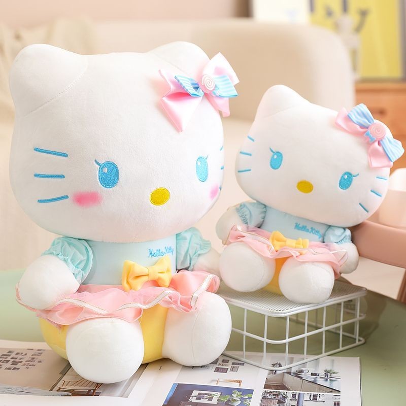 Cartoon Cartoon hellokitty Doll Hello Kitty Plush Toy Cute kt Doll Girl ...