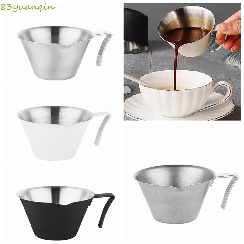 YUANQIN Coffee Measuring Jug, Ergonomic Handle V-Shaped Spout Espresso ...