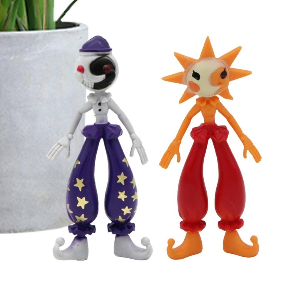 Game Figurines Fnaf Security Breach Sunrise Moondrop Doll PVC Model ...