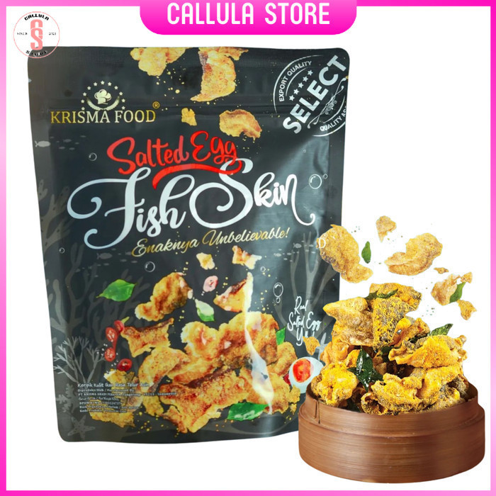 Salted Egg Fish Skin Chips Salted Egg Fish Brand Krisma food Crispy ...