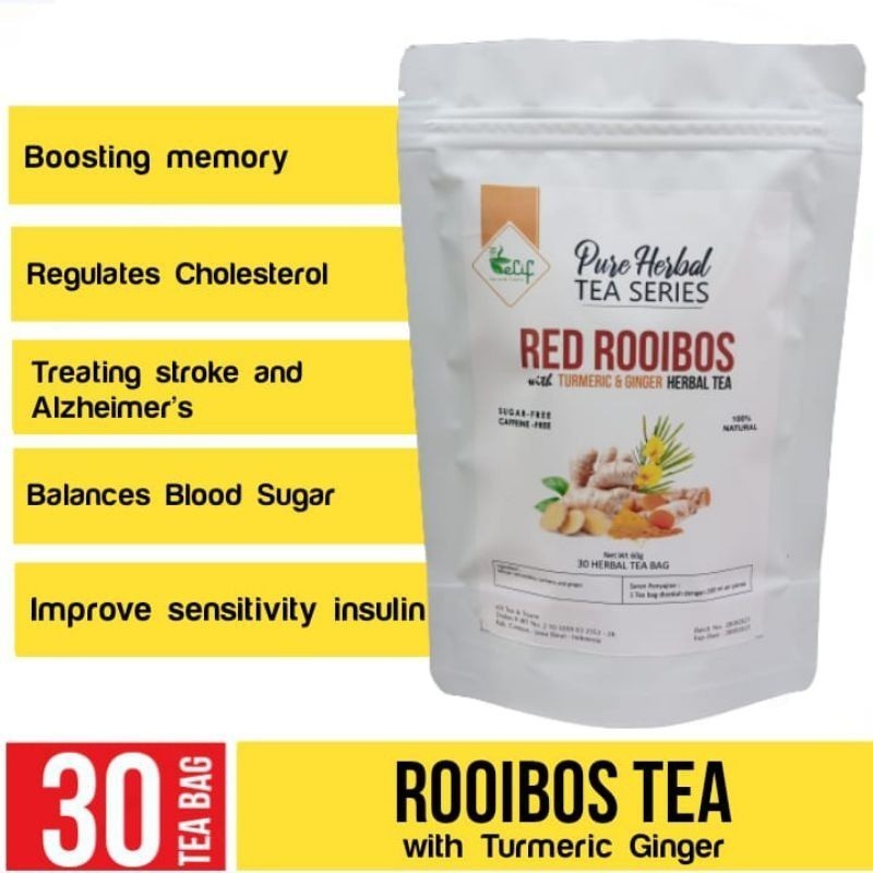 African Red Tea: ELIF TEA Rooibos Tea 30 Tea Bags Herbal Tea | Shopee ...