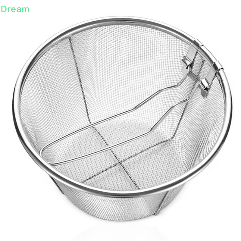 French Chip Frying Strainer Basket Stainless Steel Deep Fry Basket ...