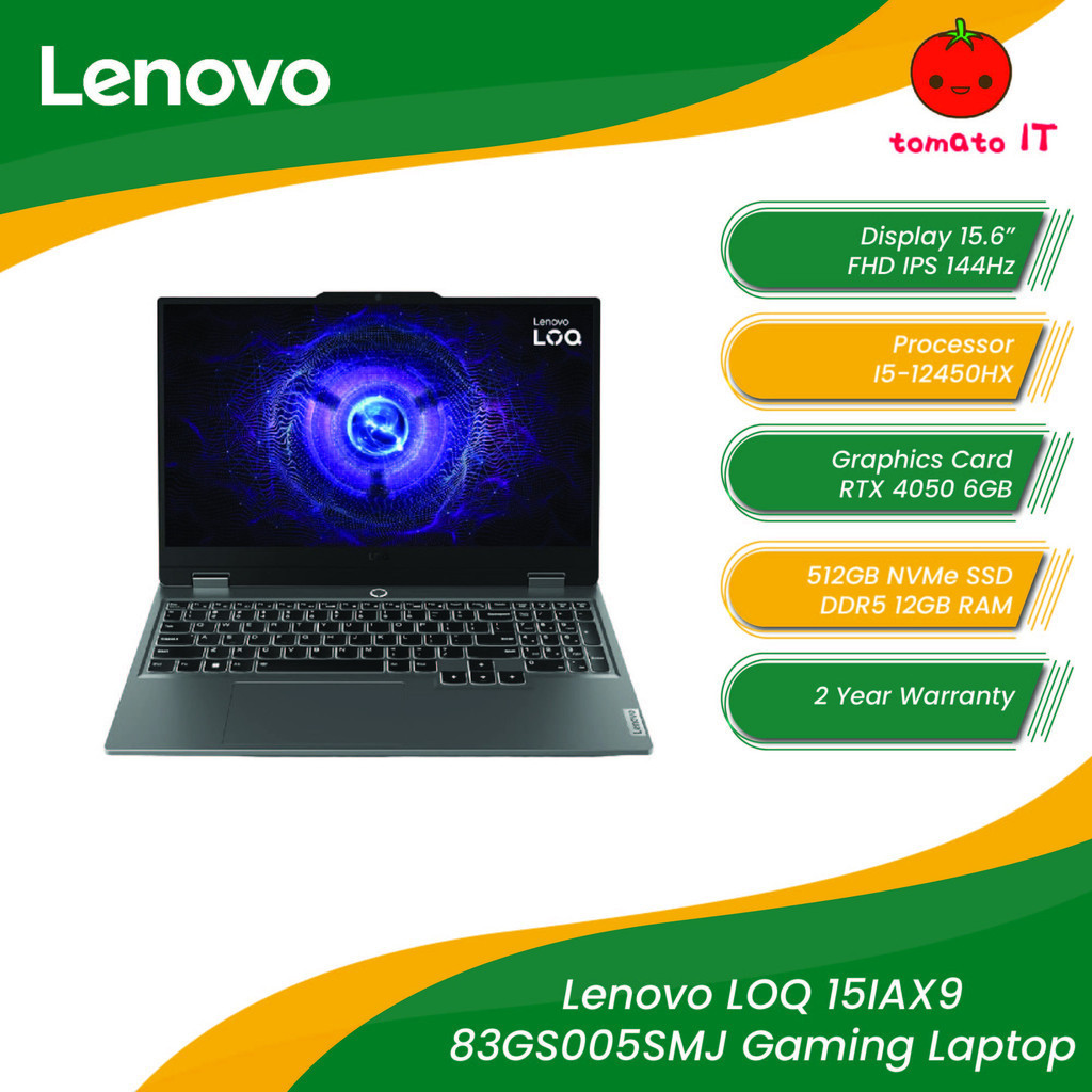 LENOVO LOQ 15IAX9 83GS005SMJ Gaming Laptop (15.6"/FHD IPS/144Hz/I5 ...