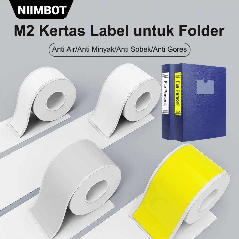 Niimbot M2 Office Folder Label Paper, Fixed Assets Archives Box Side ...