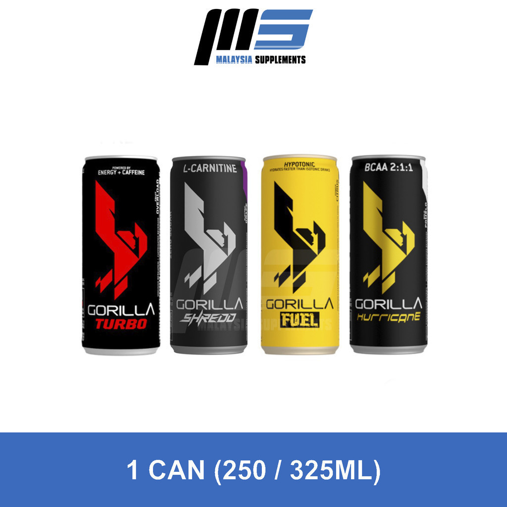 Gorilla Sport Drink (250 / 325ml) - Turbo / Shredd / Fuel / Hurricane ...