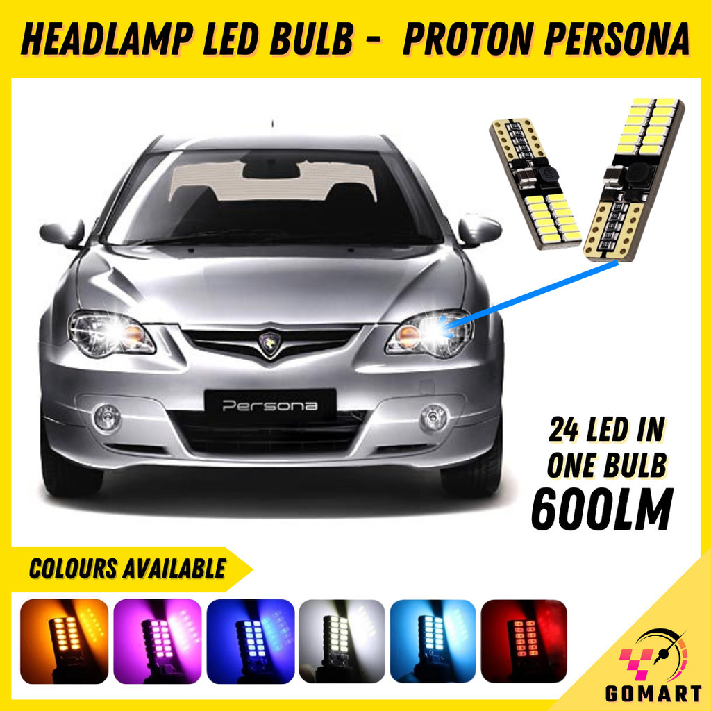 PROTON PERSONA LOW BEAM HEADLIGHT T10 LED BULB Small Headlamp Mentol ...