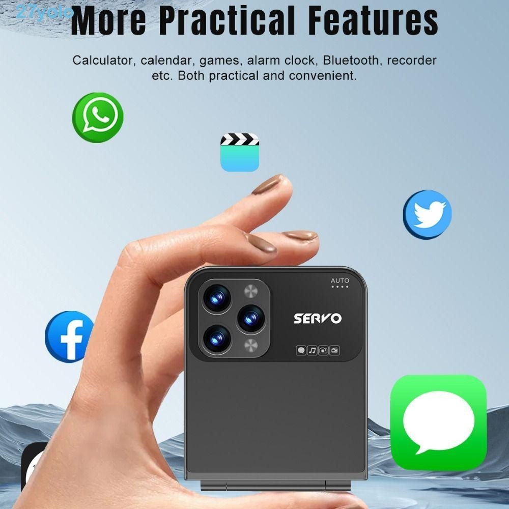YOLO Flip Foldable Phone, 4 SIM Card FM Radio Mini Flip Mobile Phone ...