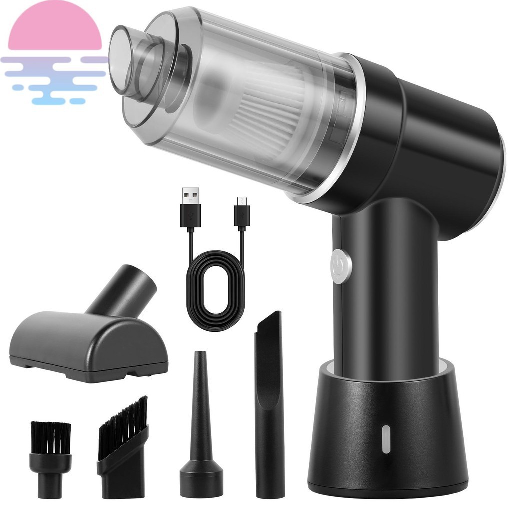 Car Vacuum Cleaner with LED 8000PA 1800mAh Rechargeable Cordless Vacuum ...